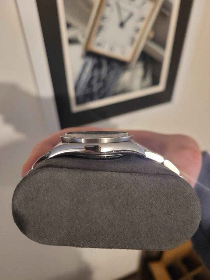 Rolex AirKing 14010m Silver Dial - Engine Turn Bezel - 35mm With ...