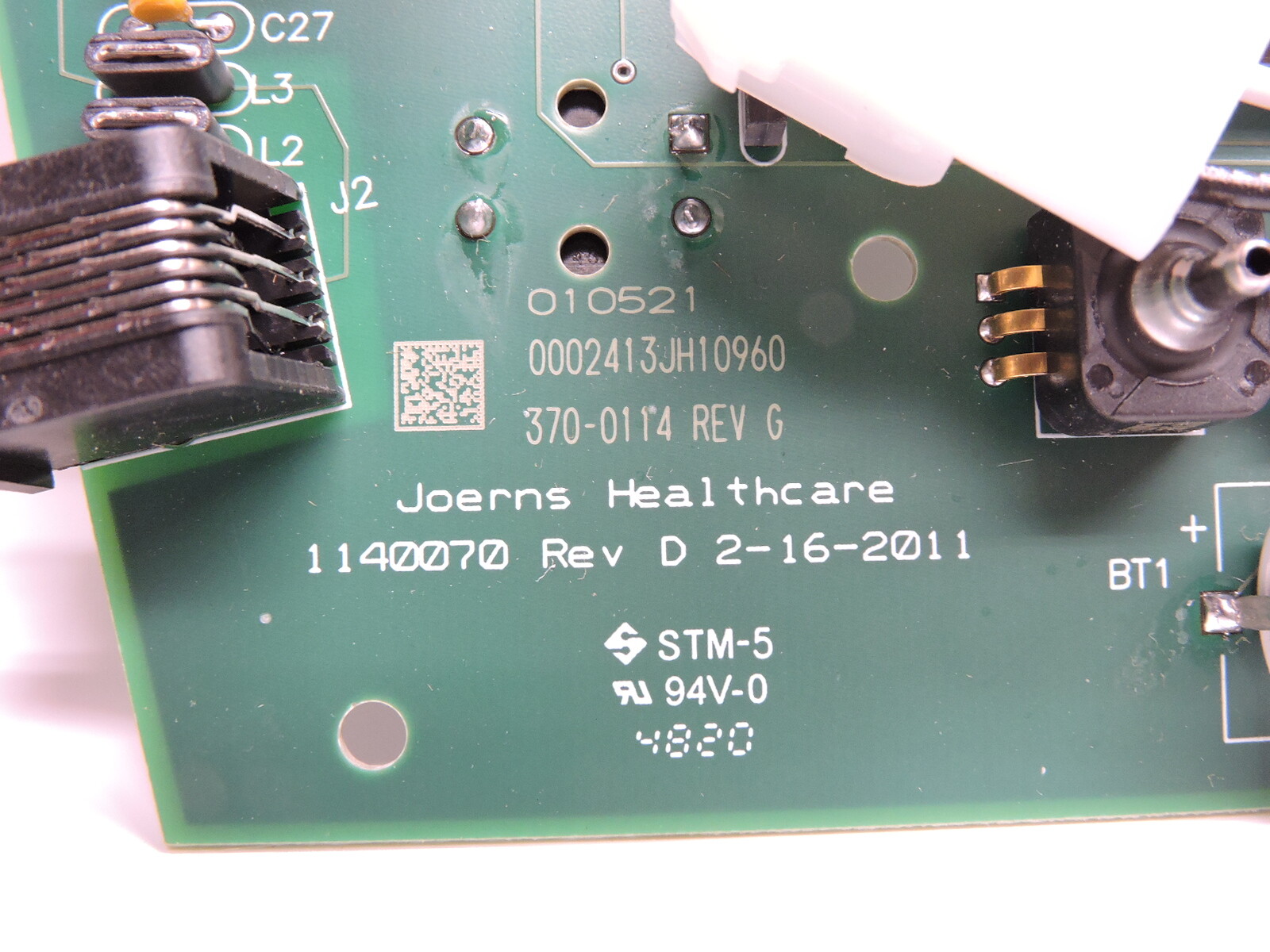 Joerns Healthcare 370-0114 PCB ASSEMBLY, 3G BARI LAL PROG. Circuit ...