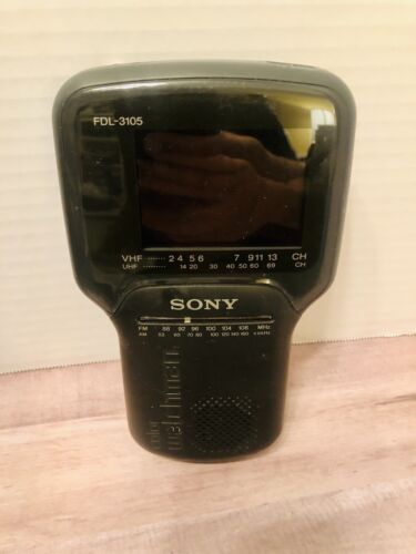 Sony Watchman Color FDL-3105 TV Portable Television Radio AM FM And ...