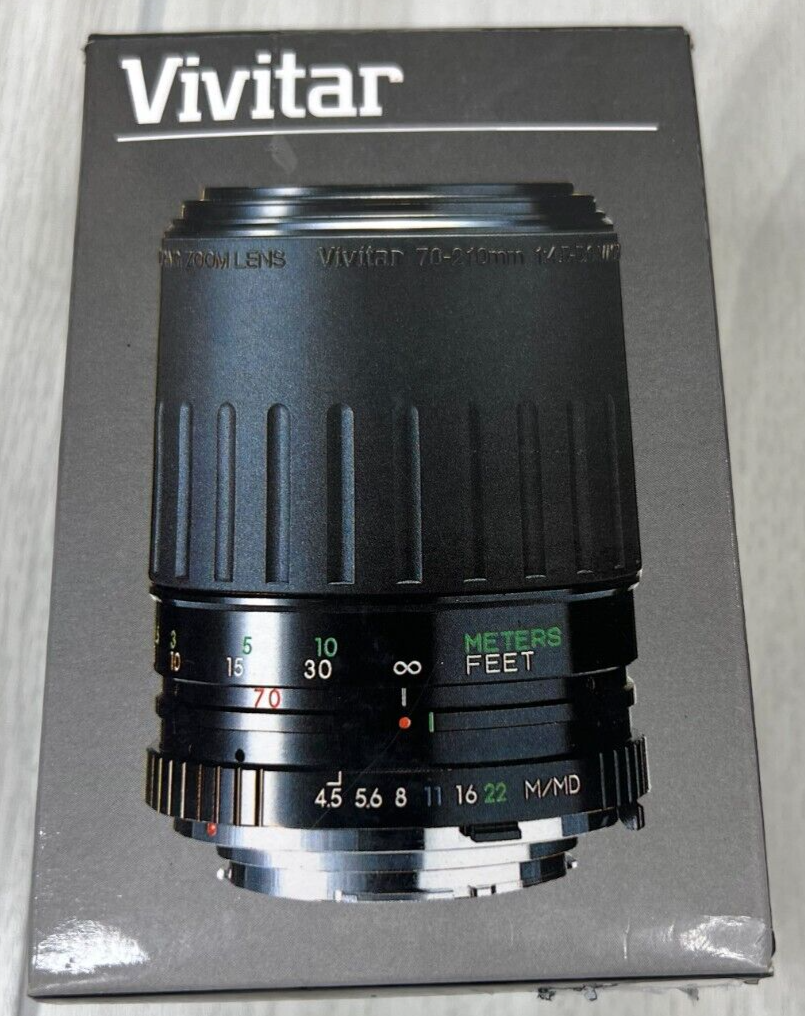 Vivitar Lens 70-210 mm f4.5-f5.6 Macro 1:4x M/MD | eBay