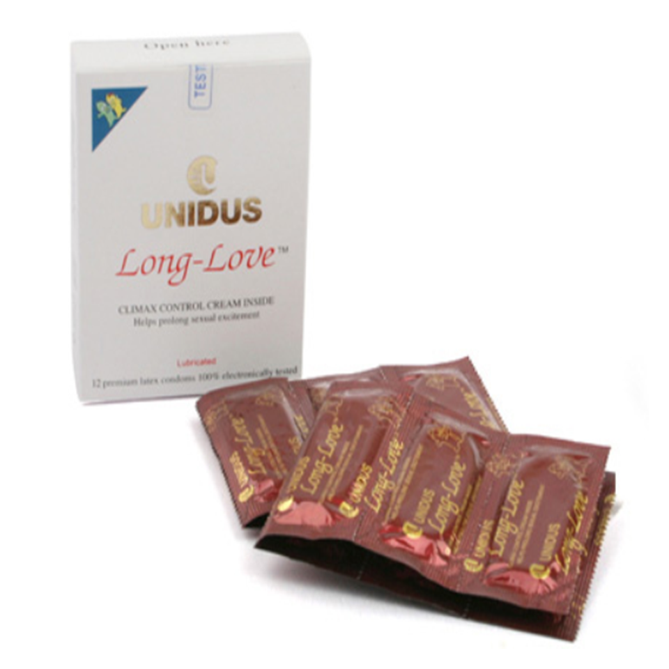 Unidus 24p CLIMAX CONTROL Condom LONG LOVE Prolong Sex Lubricant Thin ...