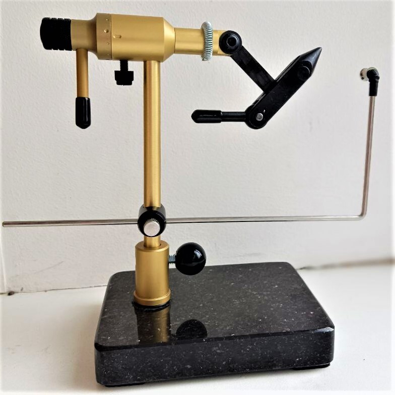 TRUE ROTARY VISE TMF fly tying GOLD Grilse Vices by Tier McFlier marble ...