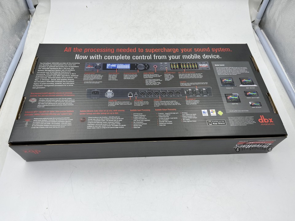 VENU360 DBX DriveRack Venue 360 3x6 Loudspeaker Management System ...