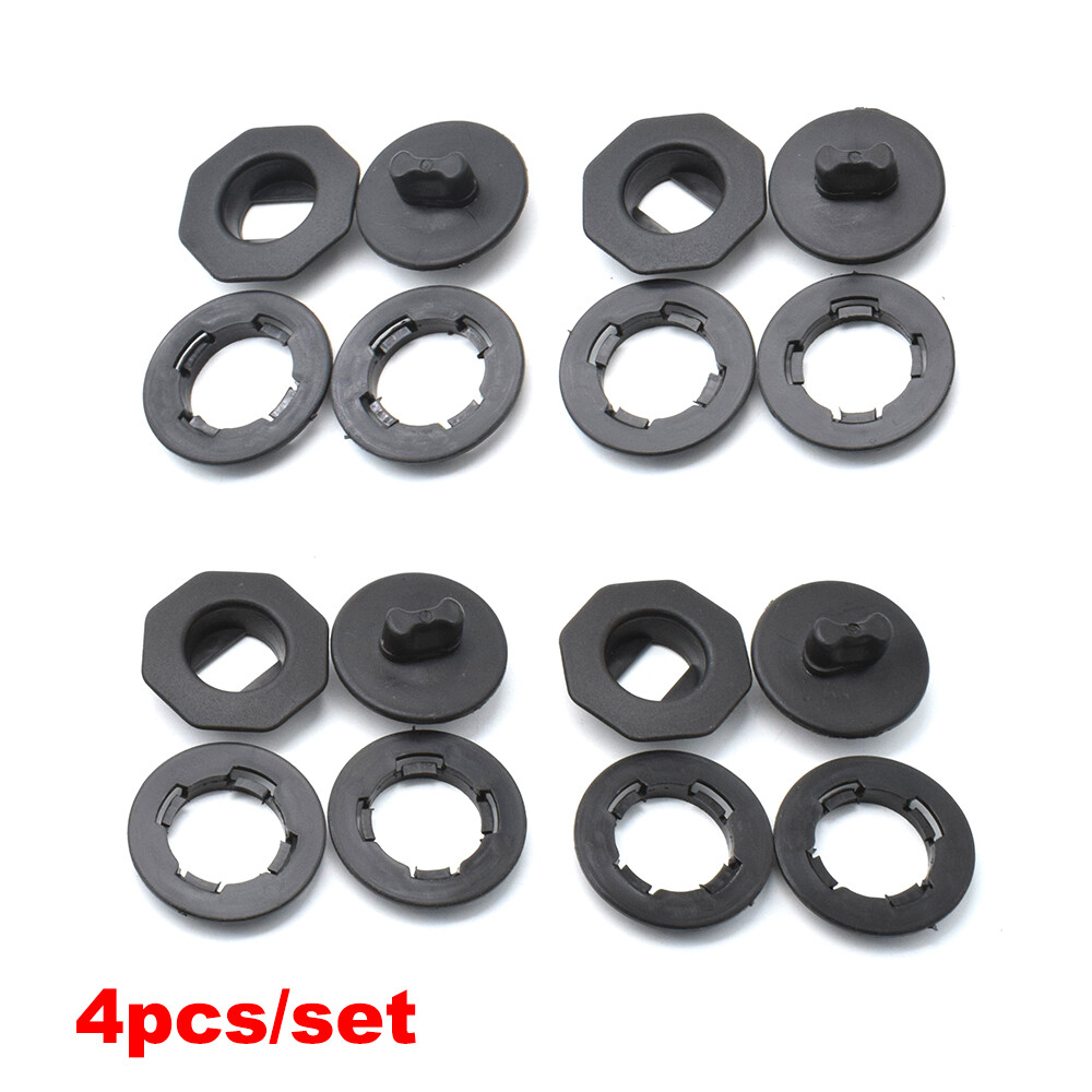 4 X Universal Black Car Floor Mat Clips Carpet Retainer Fixing Holders ...