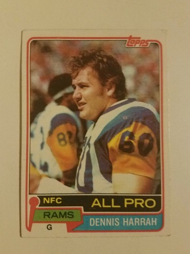 1981 Topps Dennis Harrah #240 Los Angeles Rams VG | eBay