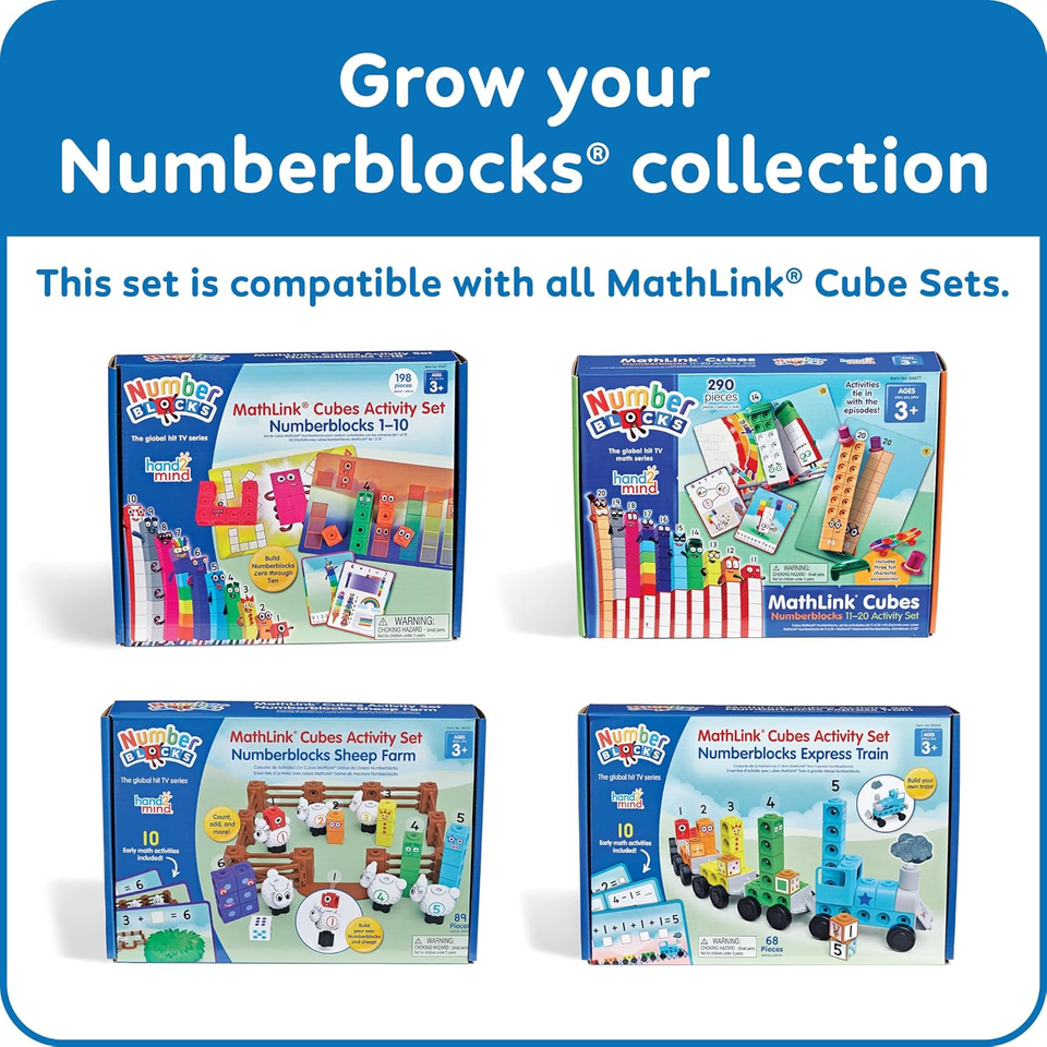 Numberblocks Express Train Mathlink Cubes Activity Set, Preschool ...