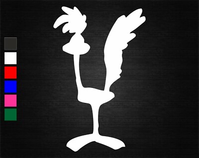 ROAD RUNNER SILHOUETTE VINYL DECAL STICKER BEDROOM/CAR/WALL/DOOR/LAPTOP ...