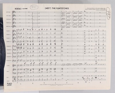 Meet the Flintstones - Big Band Arrangement, My Library #997 | eBay