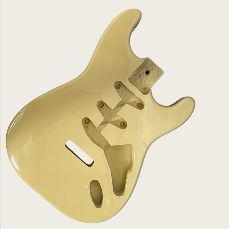 Cream Yellow Alder Electric Guitar Body S-S-S for Strat ST Replacement ...