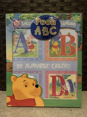 Disney Winnie The Pooh Early Learning ABC Cards Toddler Kid Book Fun ...