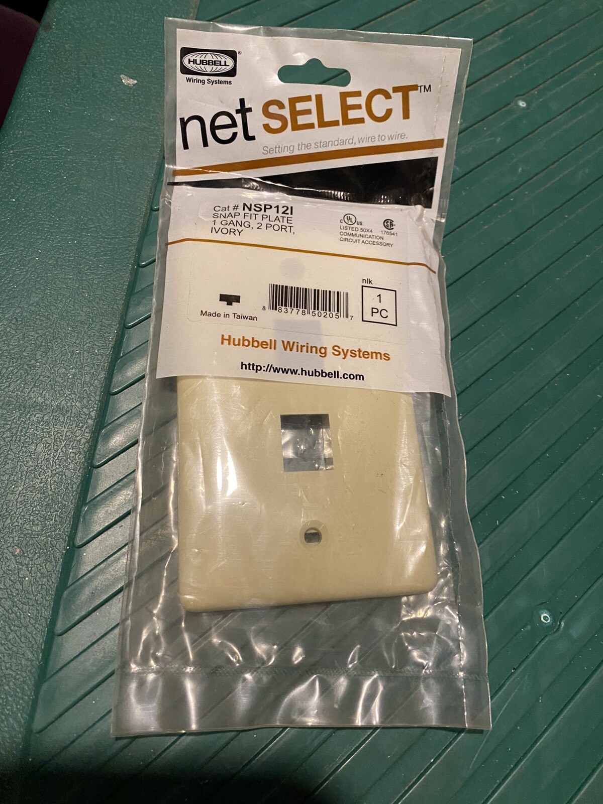 Hubbell Single Gang 2 Port Keystone Cover Plate Ivory Lot Of 9 | eBay