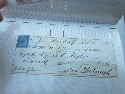 157 Antique Bank Checks 1800s Financial Decor Historical Documents New ...
