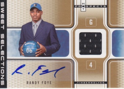 RANDY FOYE 2006-07 HOT PROSPECTS SWEAT SELECTIONS RC JERSEY AUTO /25 | eBay
