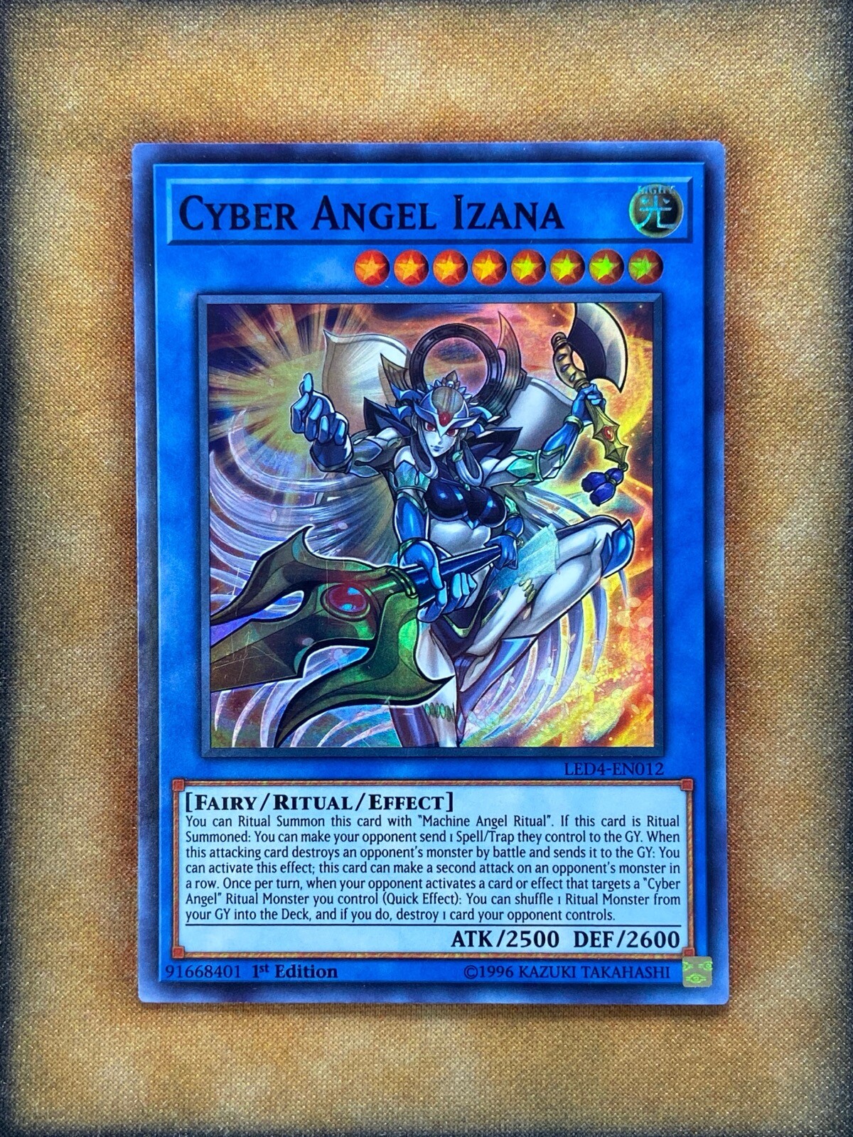Yugioh Cyber Angel Izana LED4-EN012 Super Rare 1st Ed LP | eBay