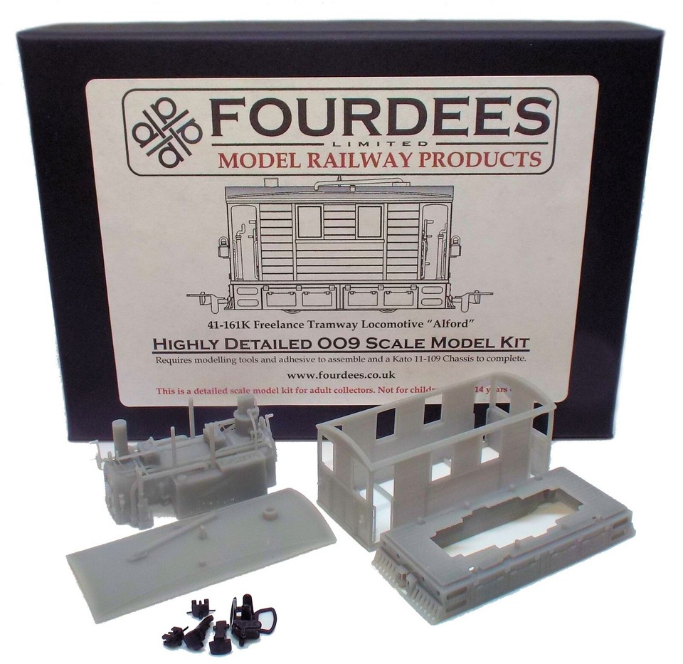 Fourdees Freelance Steam Tram Alford 009 / OO9 Scale Kit for Kato 11 ...