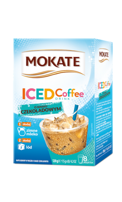 MOKATE ICED COFFEE DRINK - 120G 8x15G - CARAMEL WHITE CHOCOLATE COLD ...
