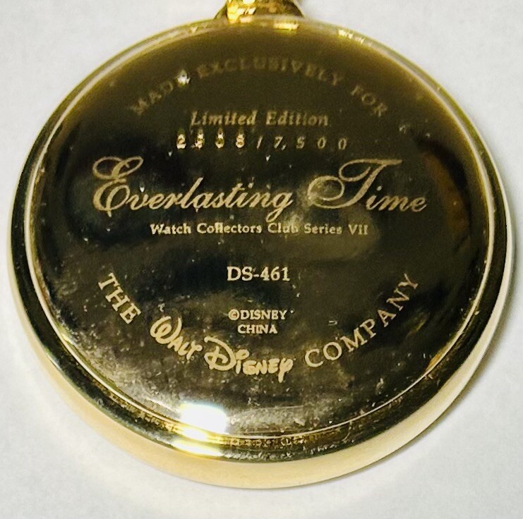 Walt Disney & Mickey Mouse Everlasting Time WCCS Limited Ed. Pocket ...