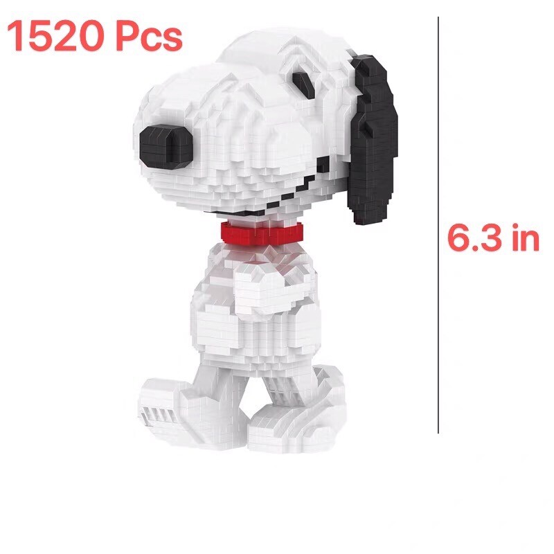 Peanuts Snoopy Magic Blocks， 1520 Pcs Mini Building Blocks Challenging ...