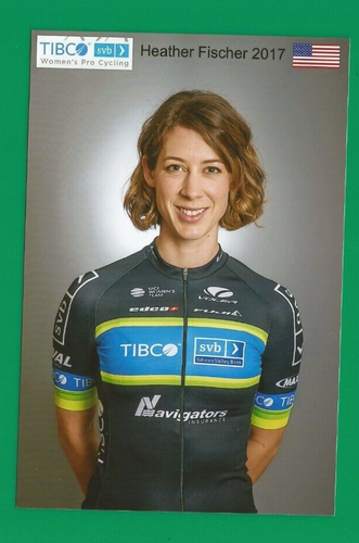 CYCLISME PHOTO cycliste HEATHER FISCHER équipe TIBCO SILICOM VALLEY ...