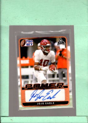 2021 Pro Set Power Autographs Silver #BA-JE2 Jojo Earle MINT Auto ID ...