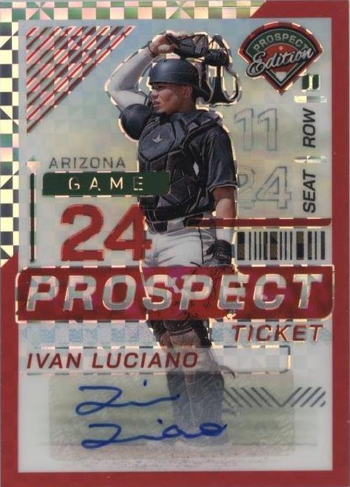 2024 Panini Prospect Edition - Ivan Luciano #103 Red Power Prizm ...