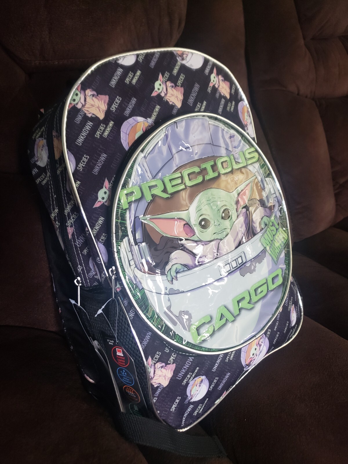 Disney Star Wars Baby Yoda Backpack Mandalorian Precious Cargo 17" NEW ...