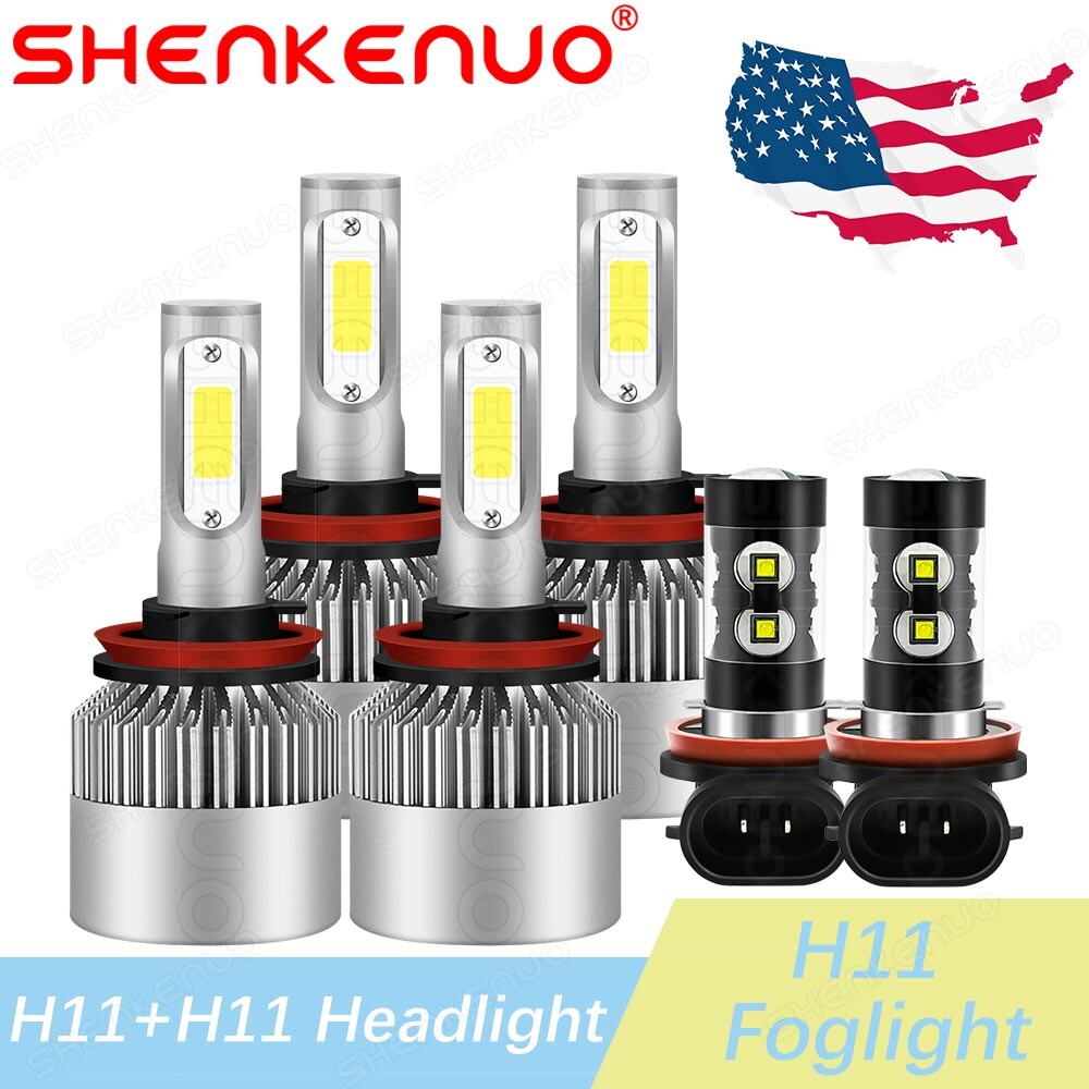 LED Headlight Hi/Lo Beam Fog Light Bulbs Kit FOR Ford Transit Connect ...