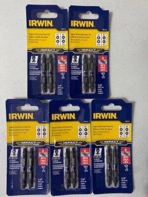 IRWIN 1882421 Double-Ended Screwdriver Power Bit #2 Square #3 Square 2 ...