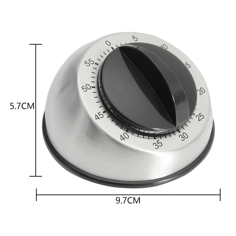 60-Minute Wind Up Timer Loud Ring Countdown Timer Mechanical Timer ...