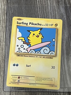 Pokémon TCG Surfing Pikachu Evolutions 111/108 Regular Secret Rare | eBay