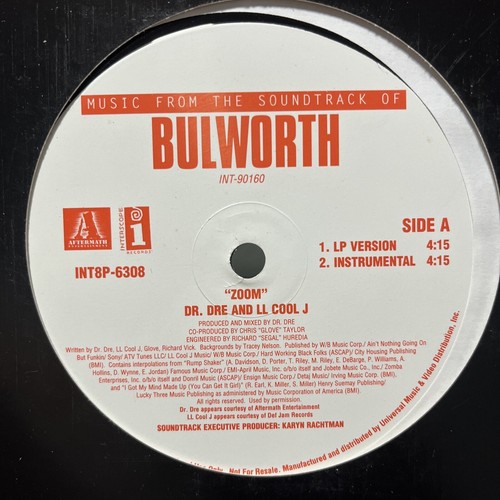 LL Cool J And Dr. Dre – Zoom - 12" VINYL Record SINGLE Aftermath ...