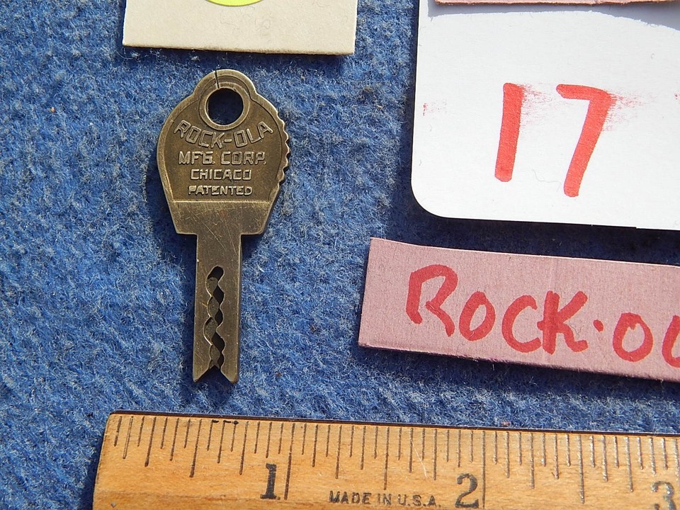 1936-1938 Rock-ola Key for 7/8 inch lock - Bell Lock 17 RO 56 | eBay
