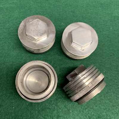 Triumph Pre Unit Triton Finned Rockerbox Caps NEW T120 Bonneville TR6 ...
