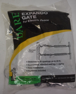 Dare Slinky Gate Wood & T-Post Electric Fence Gate Kit (8-Piece) 2222 ...