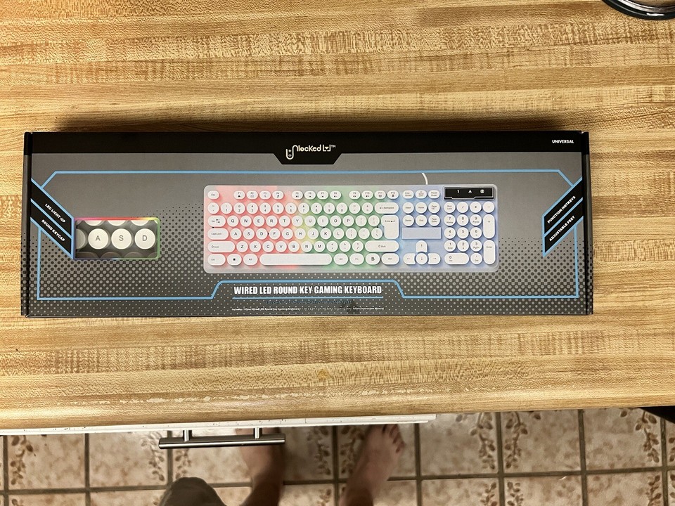Wired LED Round Key Gaming Keyboard | eBay