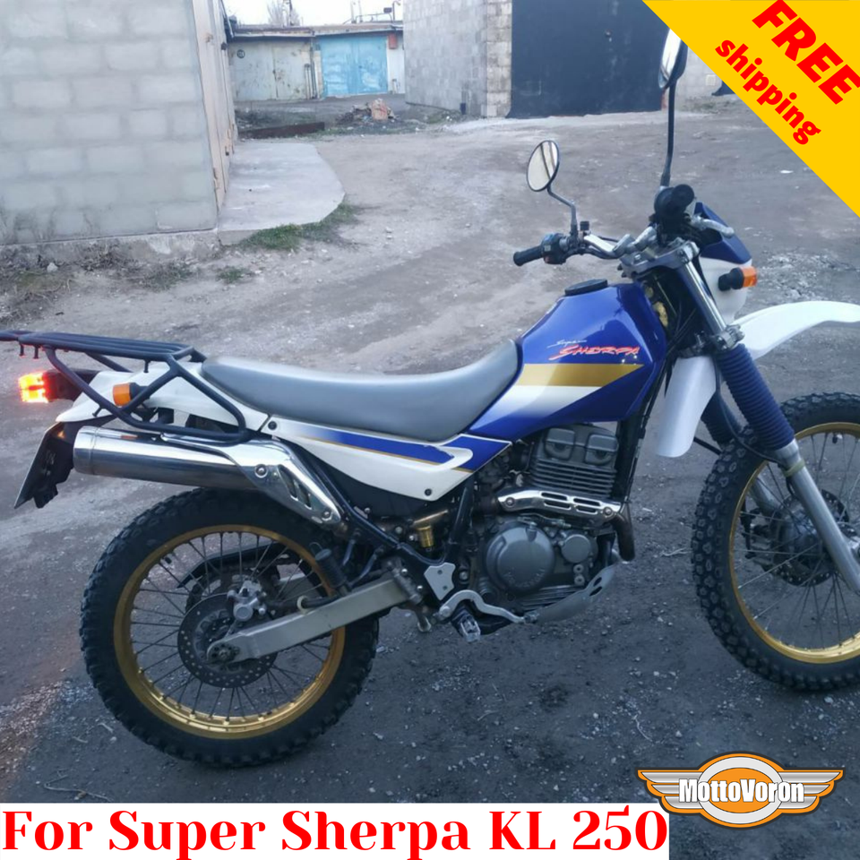 For Kawasaki Super Sherpa 250 Rear luggage rack Kawasaki KL 250 Rear ...