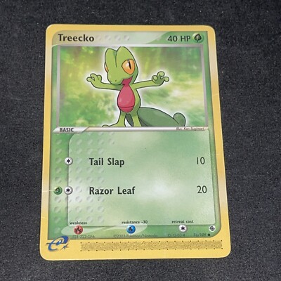 Treecko - 76/109 - Common LP, English Pokemon EX Ruby and Sapphire | eBay