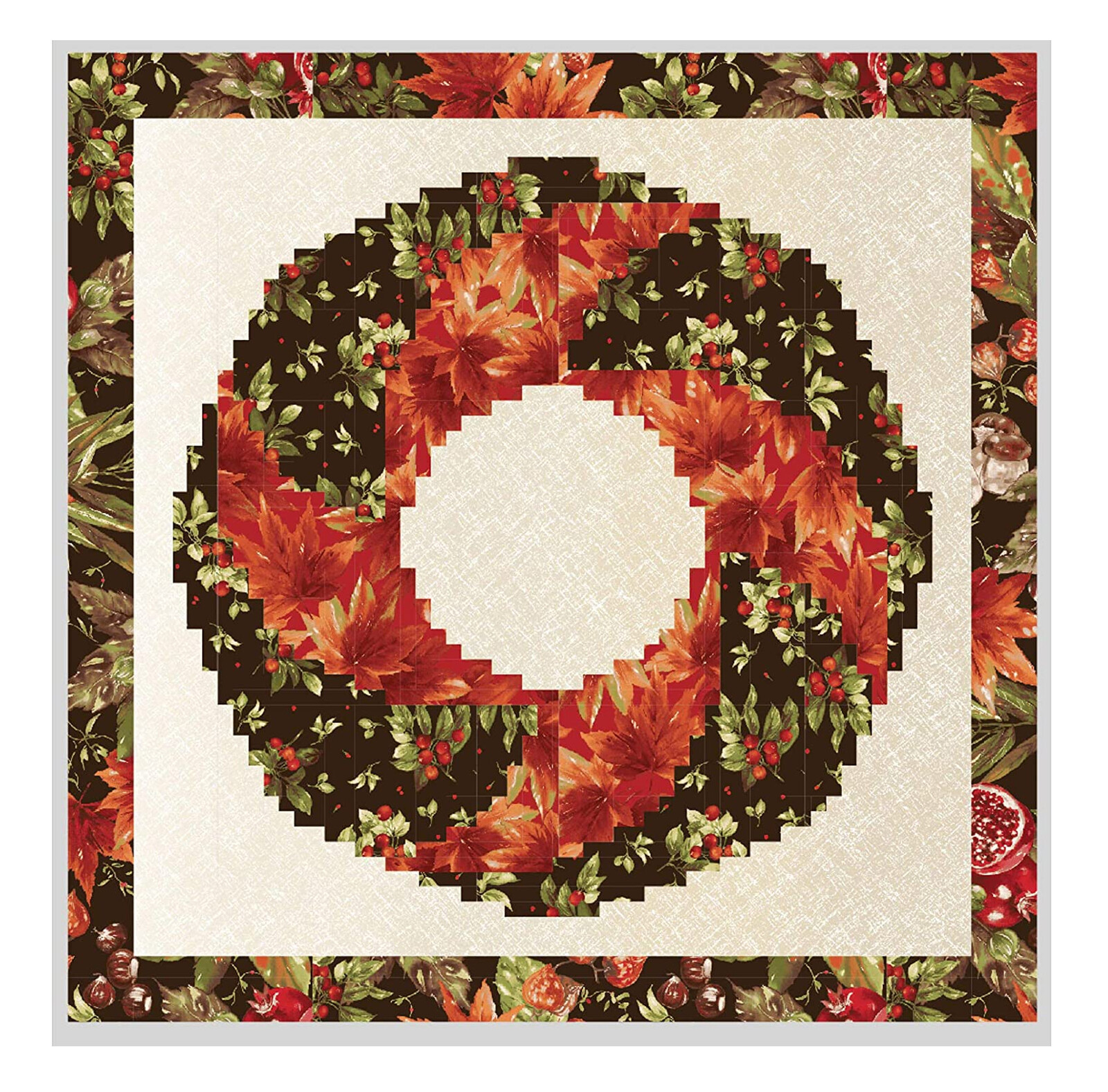 A Wreath For All Seasons Quilt Kit 32in x 32in | eBay