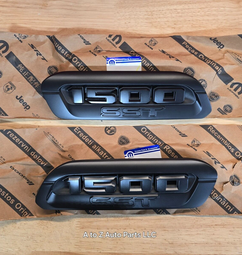 2025 Dodge Ram 1500 LH/RH Black SST Hood Bezels (2) Nameplates | Mopar ...