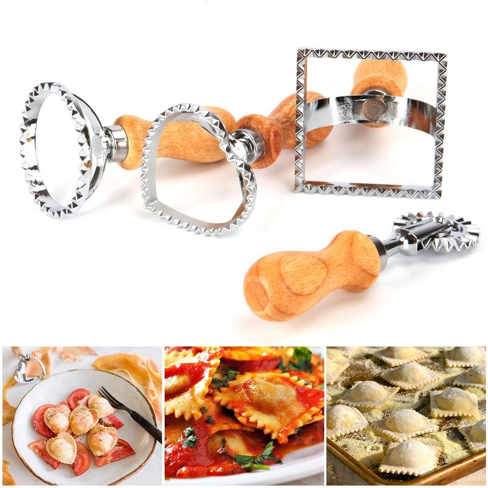 Ravioli Stamp Pasta Cutter Circle Square Cake Mold Make Home Pastry ...