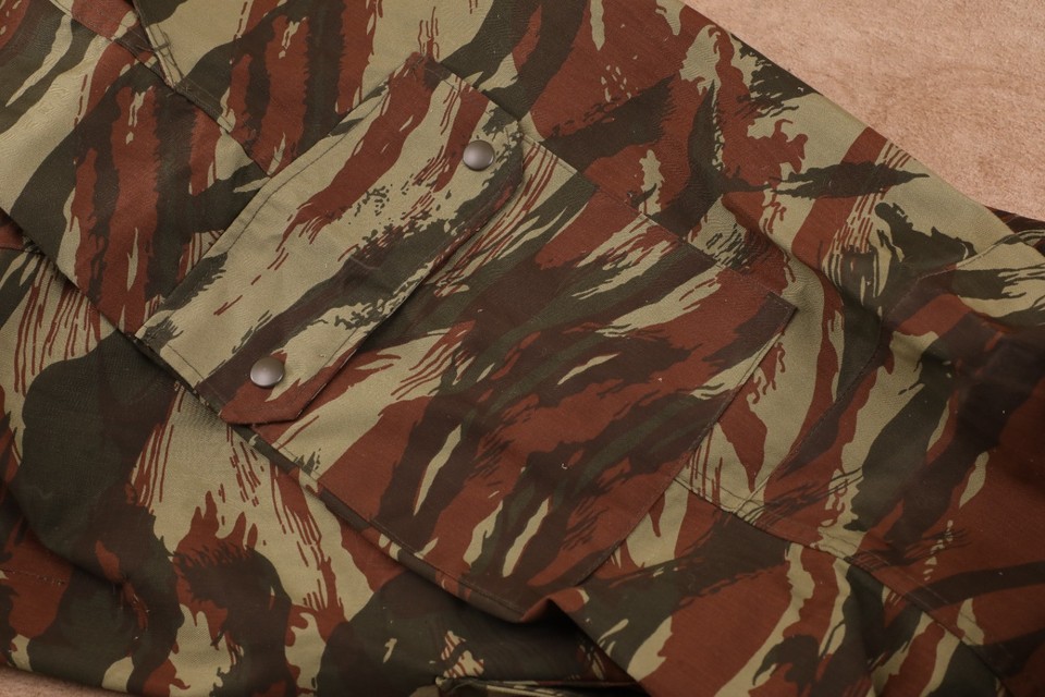 Vtg Francophone African French F1 Style Lizard Camo HBT Fatigue Pants ...