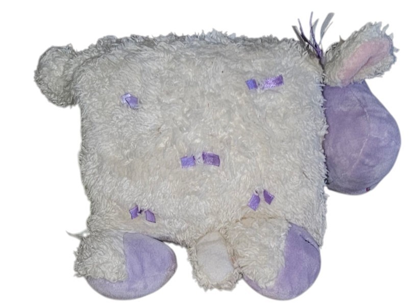 JellyCat Jelly Kitten Lilac Sheep Baby Book Ribbons Rattle Soft Plush ...