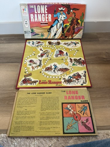 🍊Vintage 1966 Milton Bradley The Lone Ranger Board Game | Near Complete ...