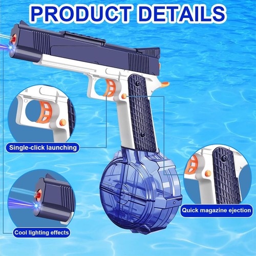 EWRITN Electric Water Gun for Adults – Automatic, High-Powered, Battery ...