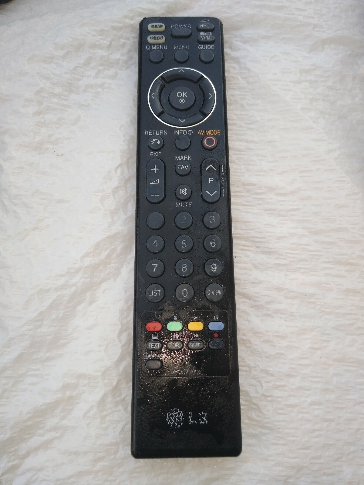 LG Remote Control MKJ40653801 Flat Screen 52LG70 TV DVD VCR STB OEM ...