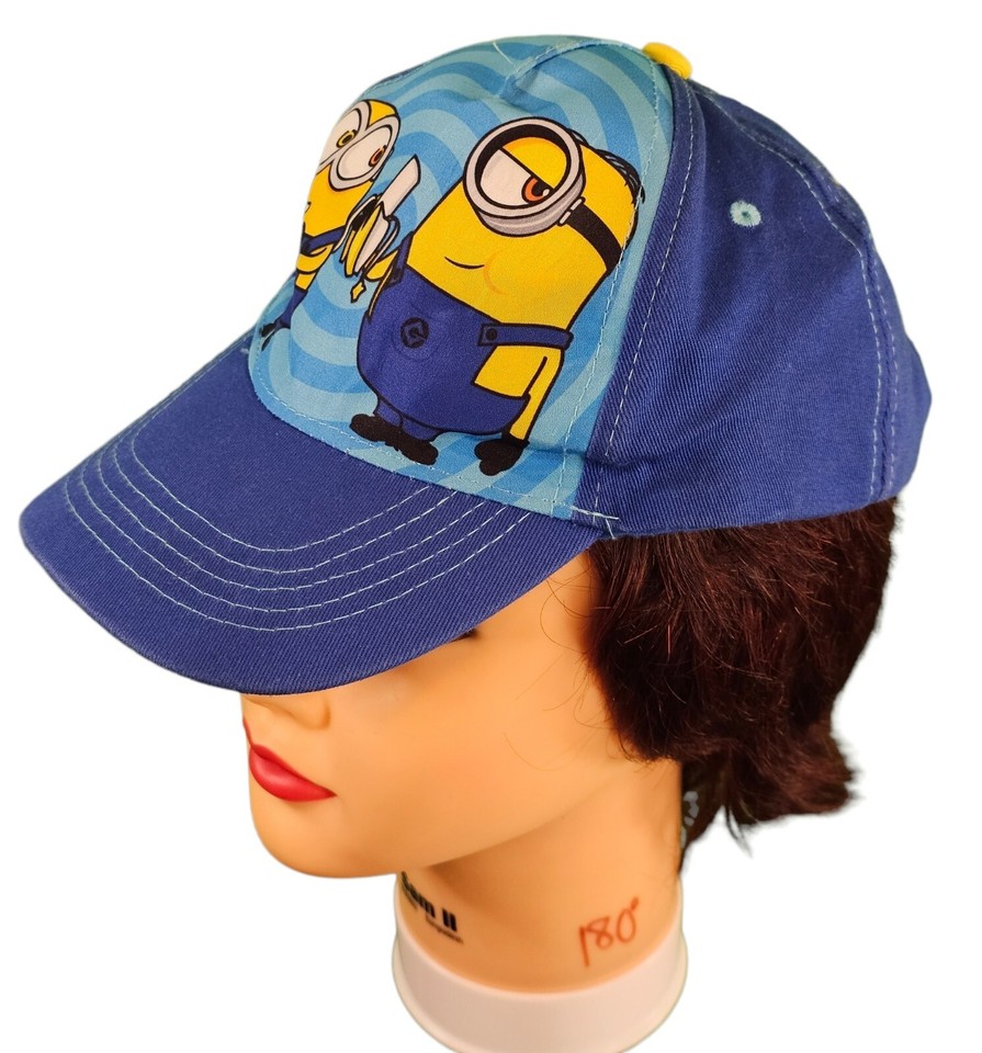 Disney Kids Minions Baseball Snapback Hat Blue Yellow Adjustable OSFM ...