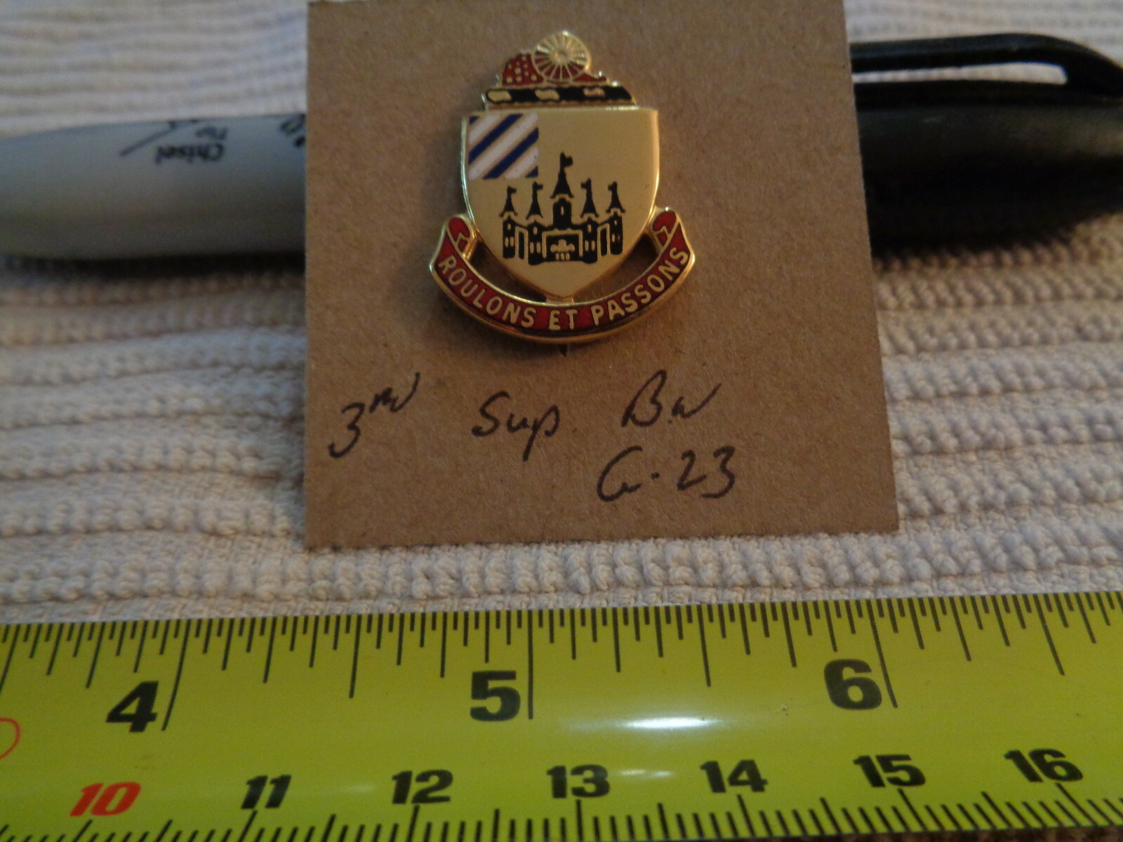3rd Support Battalion G-23 Unit Crest, DI, DUI (DRAW#38) | eBay