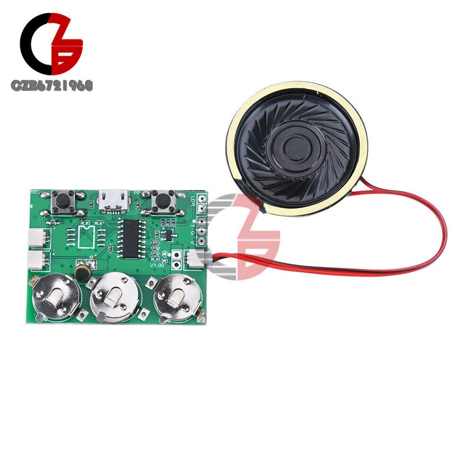 1-10pcs 100S Greeting Card DIY Recordable Voice Chip Music Box Sound ...