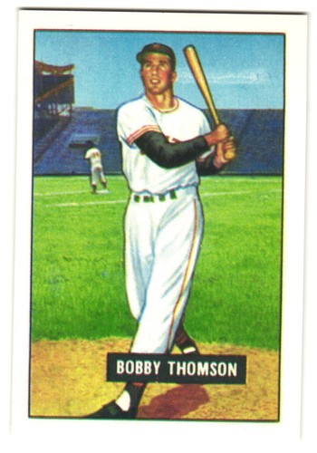 Bobby Thomson 1986 Card Collectors 1951 Bowman Reprint #126 | eBay