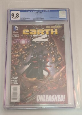 DC Comics EARTH 2 #19 2014 ~ 1st Appearance of Val-Zod CGC 9.8 ~ Kitson ...